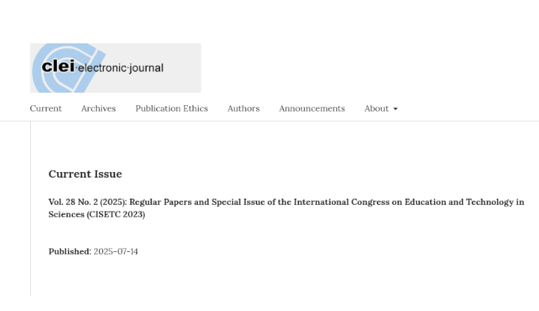Llamado para Manager Editor del CLEI Journal - Centro Latinoamericano ...